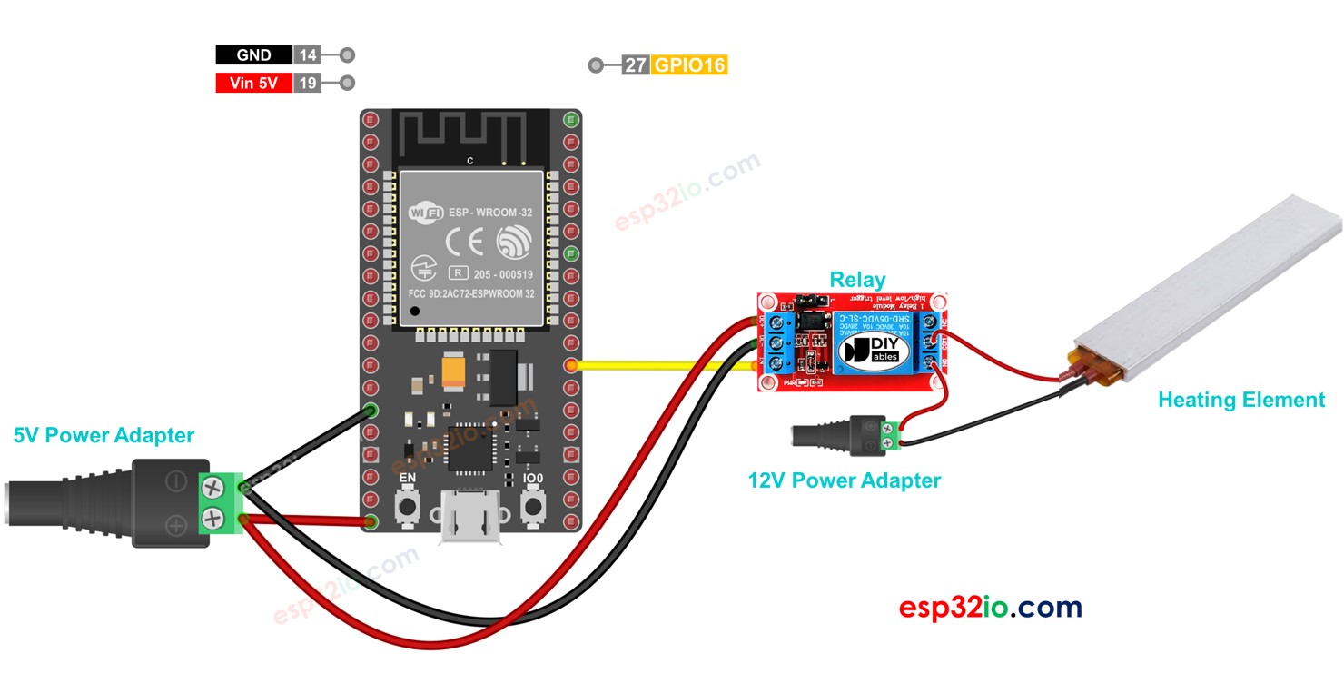 Esp32 Controls Heating Element Esp32 Tutorial